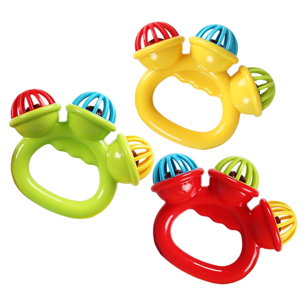 MLINS 3pcs Small Jingle Bell Toddlers Mini Instrument Toy Plastic ...
