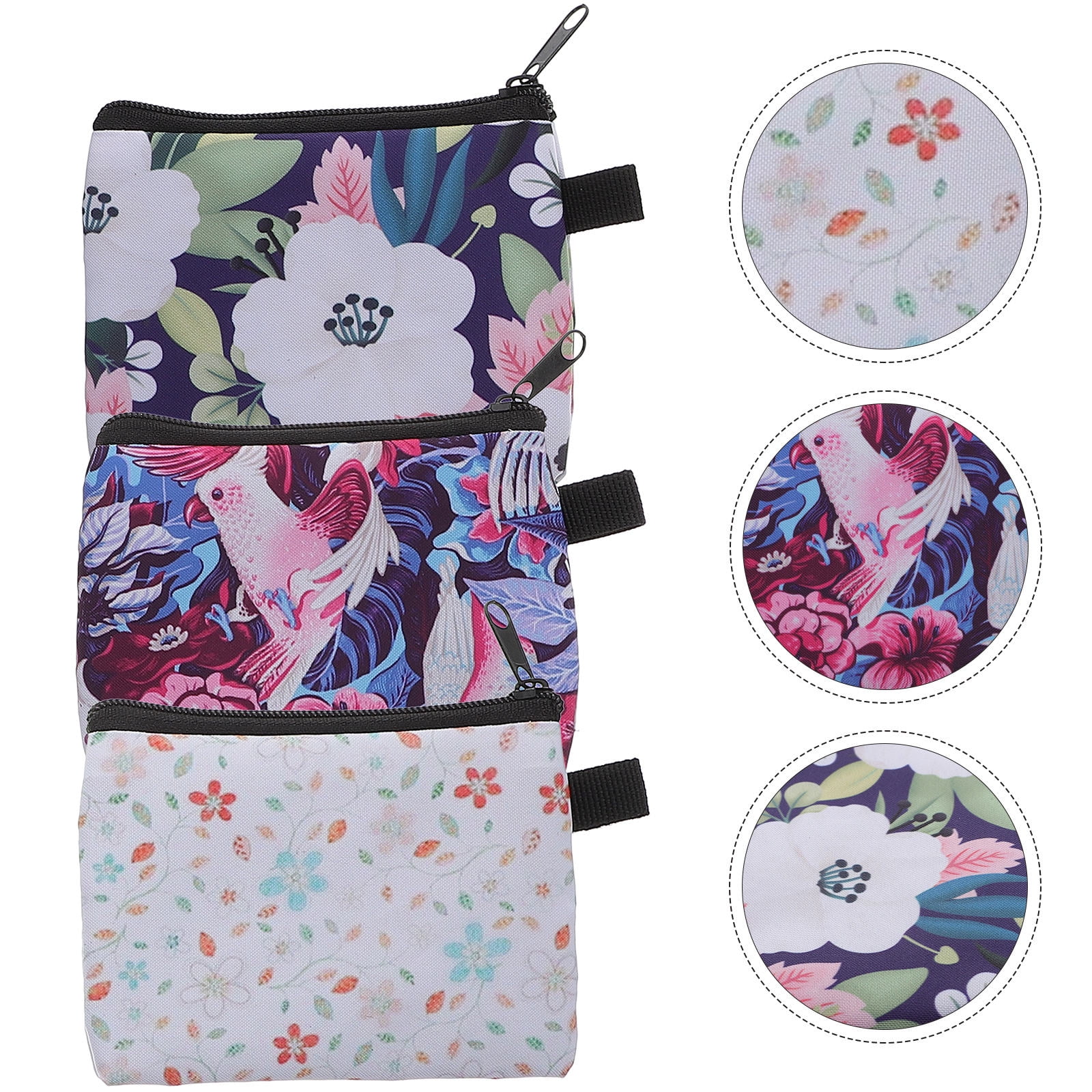 MLINS 3pcs Small Square Bags for Coin Change Cards Keys Storage ...