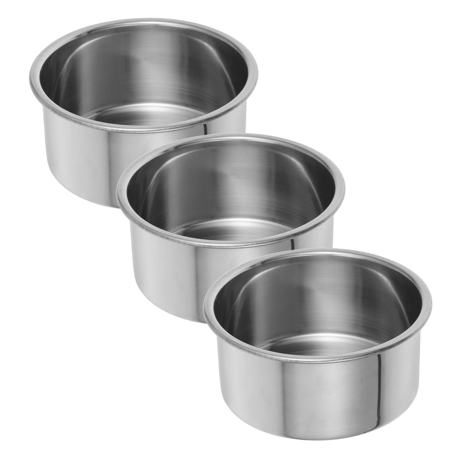 MLINS 3pcs Stainless Baking Pan Mini Cake Pans Stainless Steel Round ...