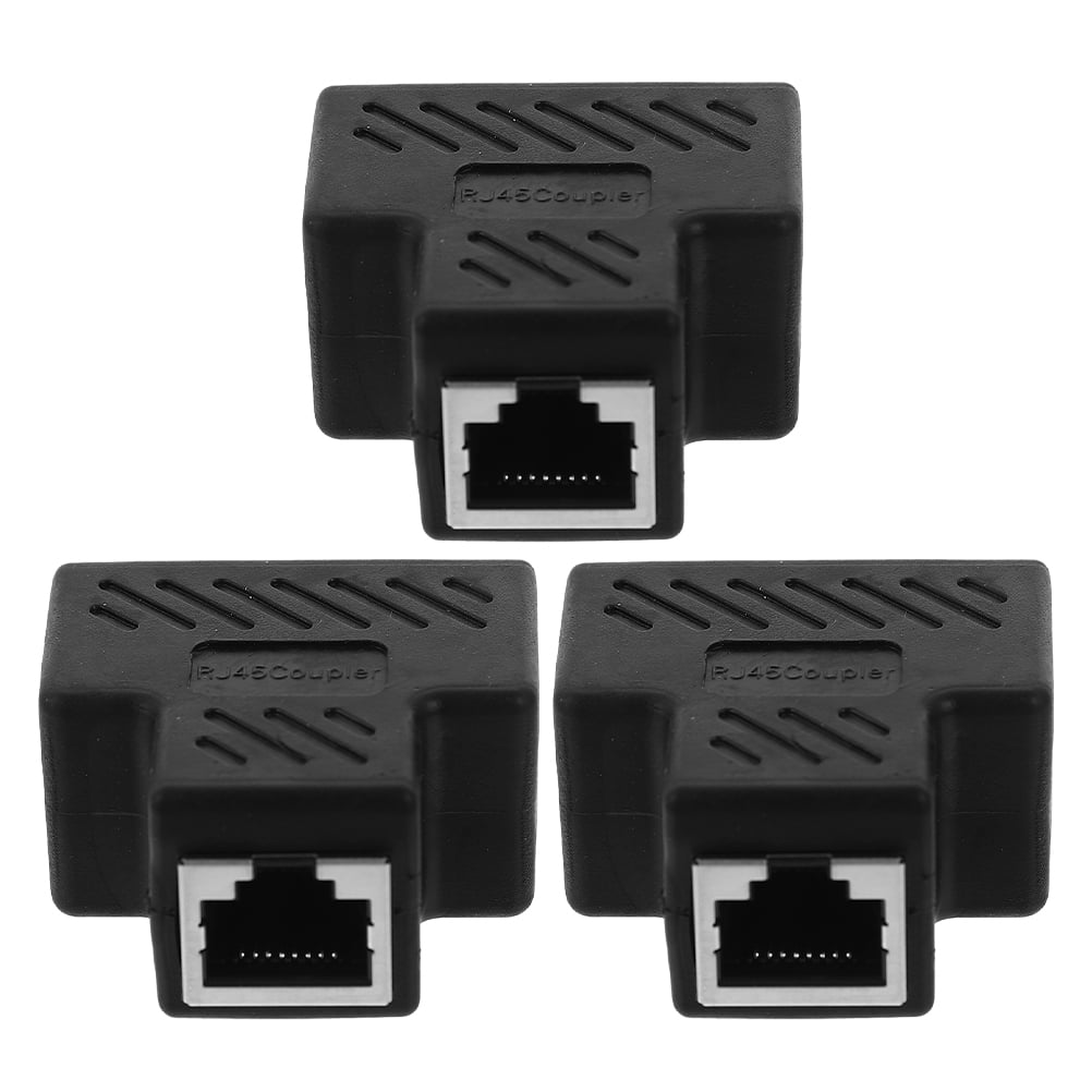 MLINS 3pcs To 2 Port Ethernet Adapter Splitter 1 Male To 2 Female Lan ...