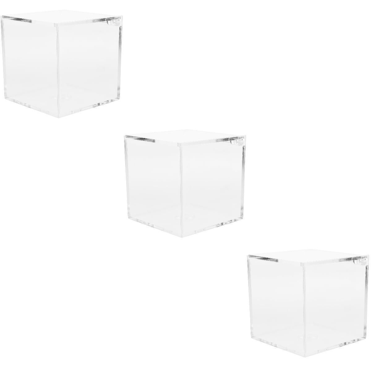 MLINS 3pcs Transparent Acrylic Box Clear Figure Doll Display Box Action ...