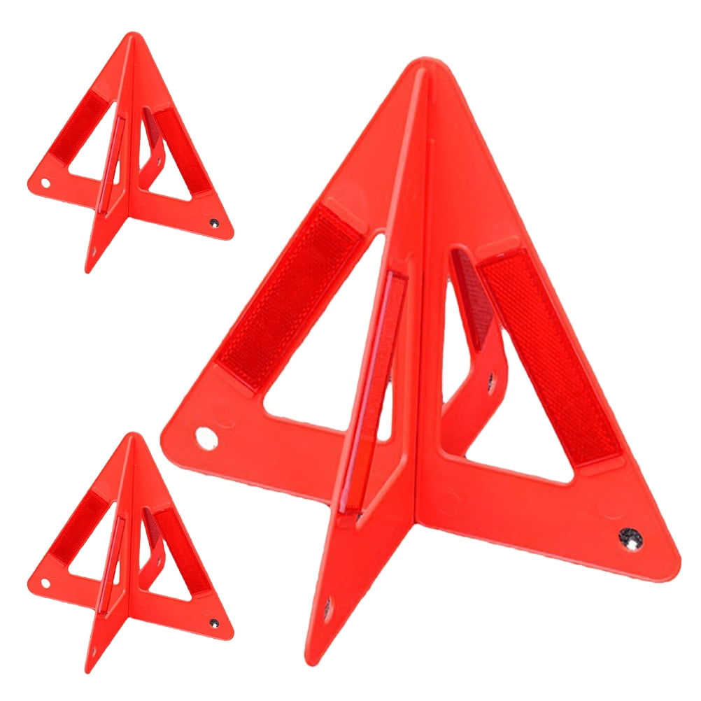 MLINS 3pcs Triangle Warning Signs Road Safety Warning Sign Car ...