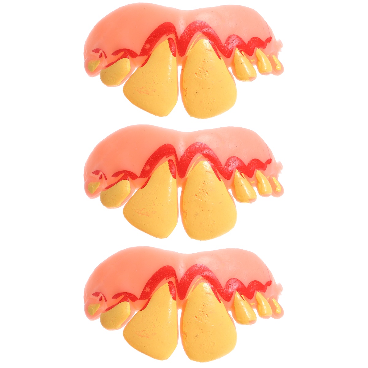 MLINS 3pcs Ugly Teeth Model Joke Teeth Denture Funny Teeth Prop ...