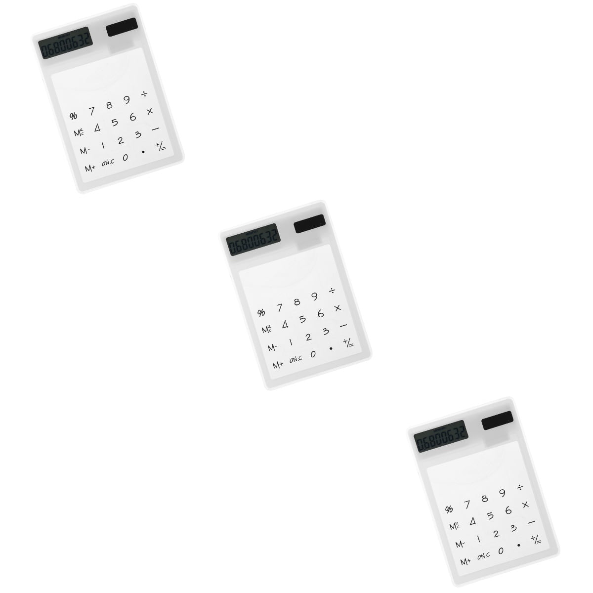 MLINS 3pcs Unique Transparent Touch Panel Design Solar Powered ...