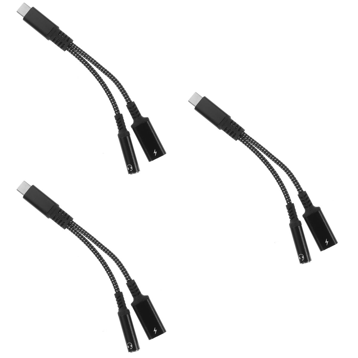 MLINS 3pcs Usb C Headphone Adapter Usbc To Aux Adapter Usb Audio ...