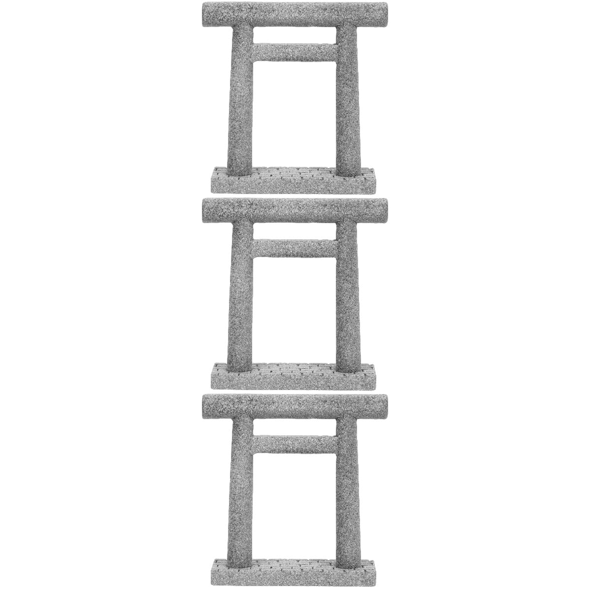 MLINS 3pcs Vivid Mini Torii Gate Statue Decoration Japanese Stone Torii ...