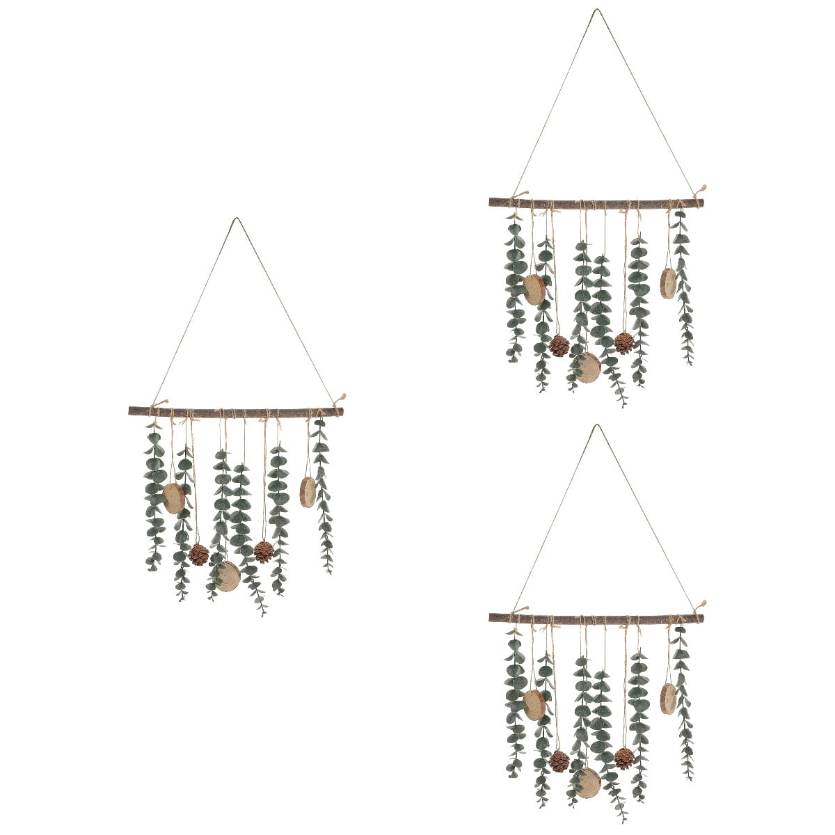 MLINS 3pcs Wall Simulated Leaf Pendant Realistic Leaf Hanging Decor ...