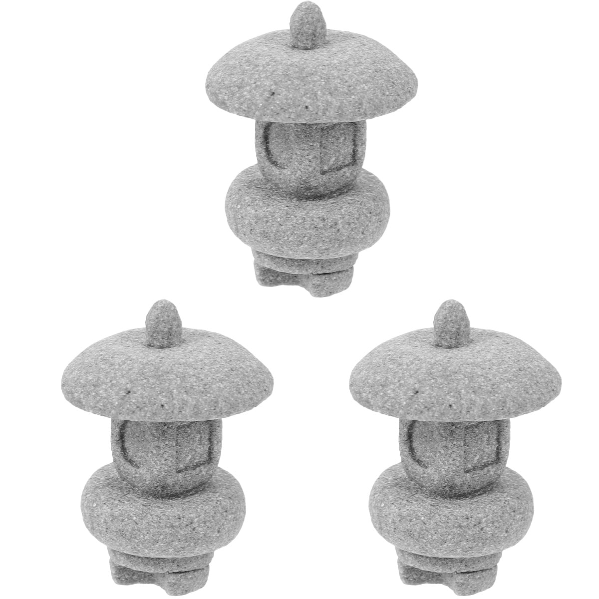 MLINS 3pcs Zen Garden Pagoda Statue Mini Pagoda Model Miniature Pagoda ...