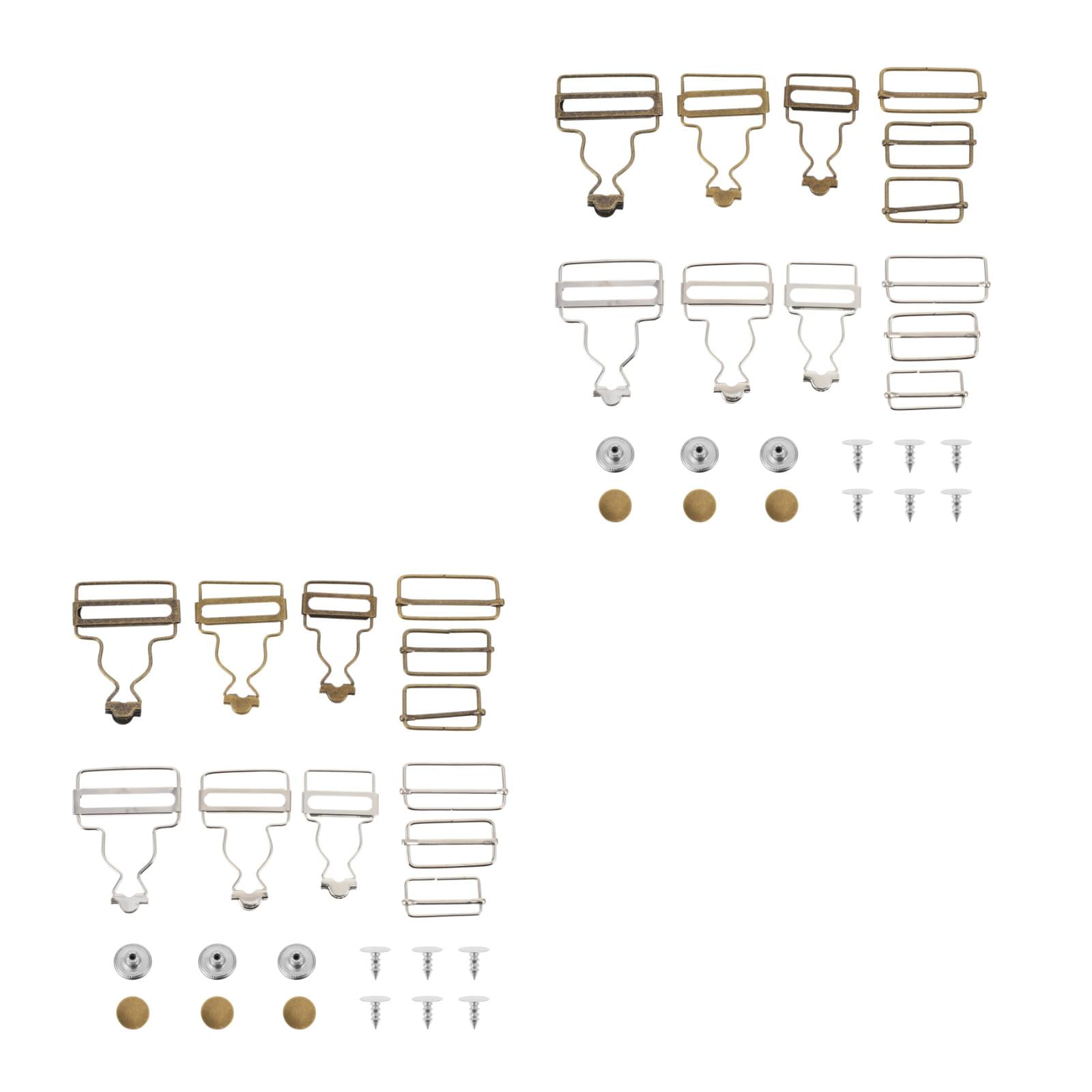 MLINS 4 Boxes Suspenders Adjustable Buttons DIY Overalls Buttoned ...