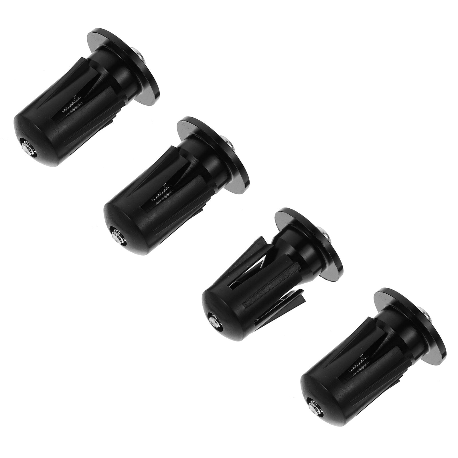 DINHEAROM Handlebar End Cap 4PCS Black Aluminum Alloy - Walmart.com