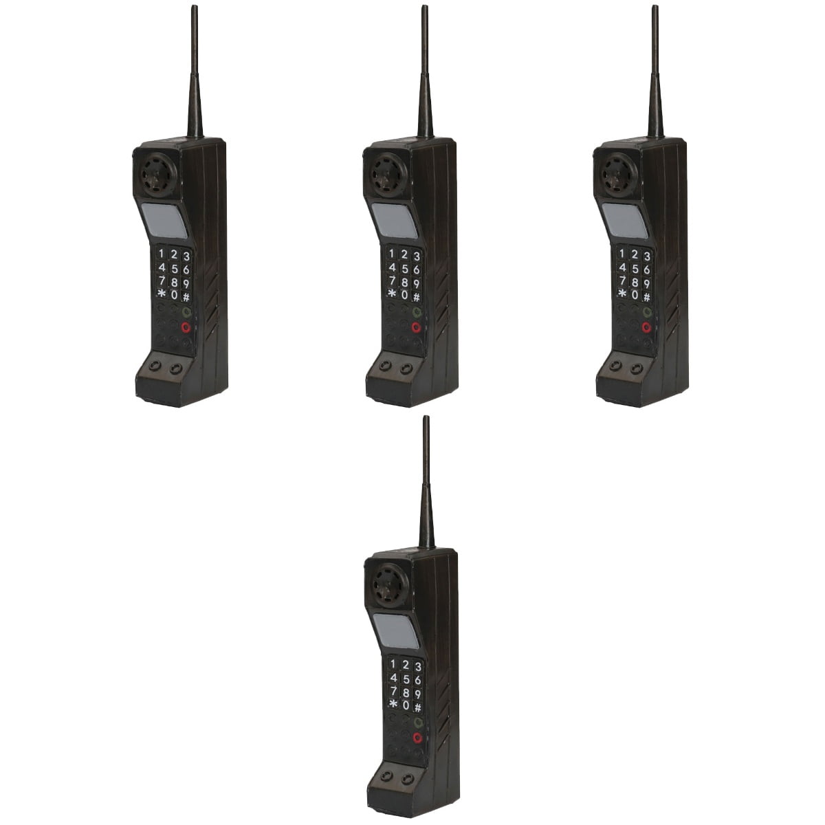 MLINS 4 PCS Vintage Telephone Model Fake Prop Cell Holder Elder Black ...