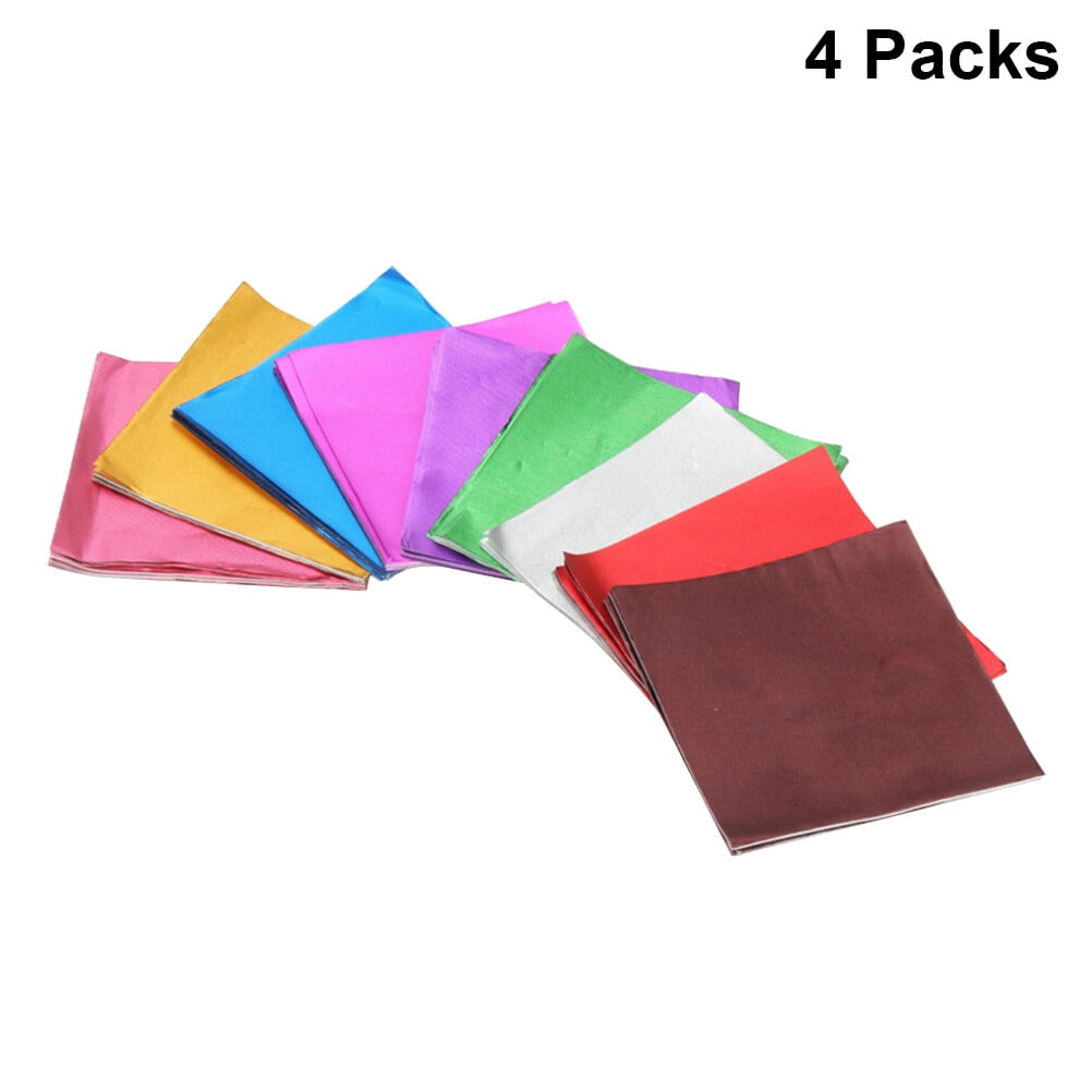 MLINS 4 Packs Chocolate Packaging for Homemade Sweets Tin Foil Aluminum ...