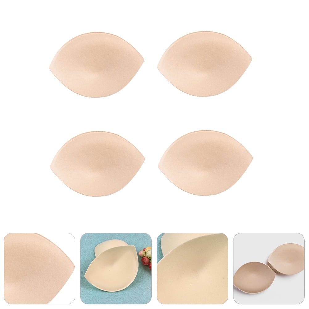 MLINS 4 Pairs Push Up Bra Inserts Pad Pads Removable Bikini Beige ...