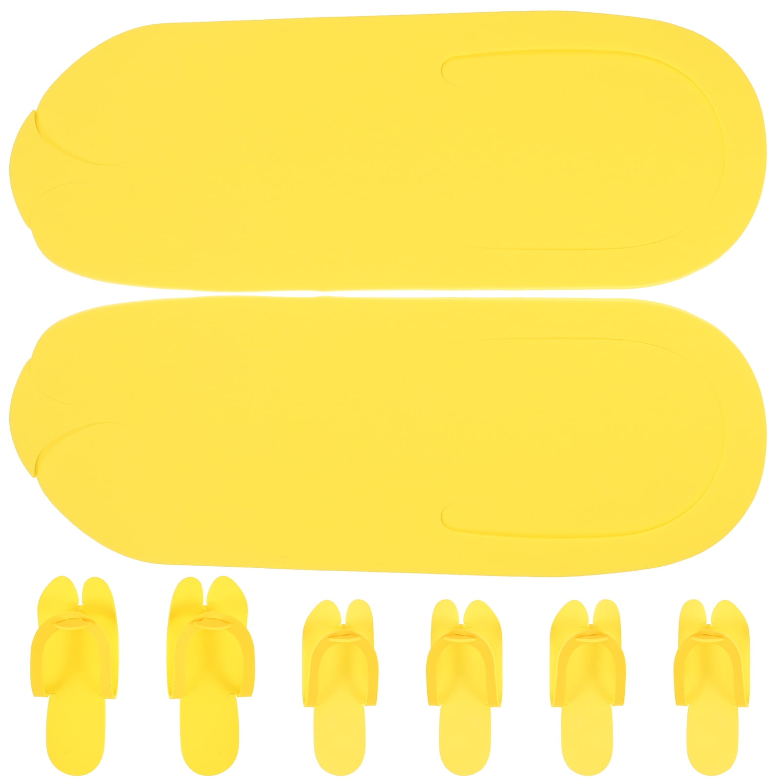 MLINS 4 Pairs Salon Slippers Guest Disposable Slippers Hotel Slippers ...