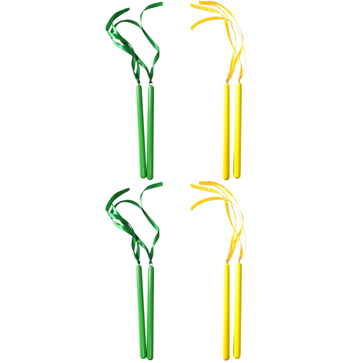 OHOIOLLA Preschool Music Rhythm Stick Wooden 4 Pairs 7.9x0.6in ...