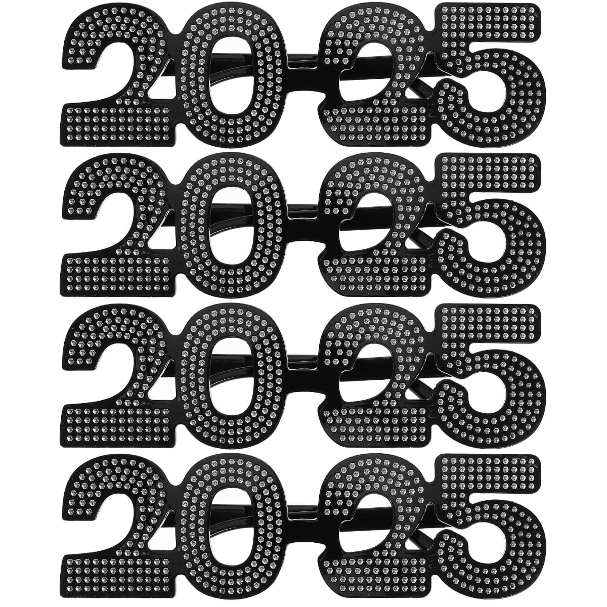 MLINS 4 Pairs of New Year Glasses 2025 Eyeglass Prop Decorative 2025 ...