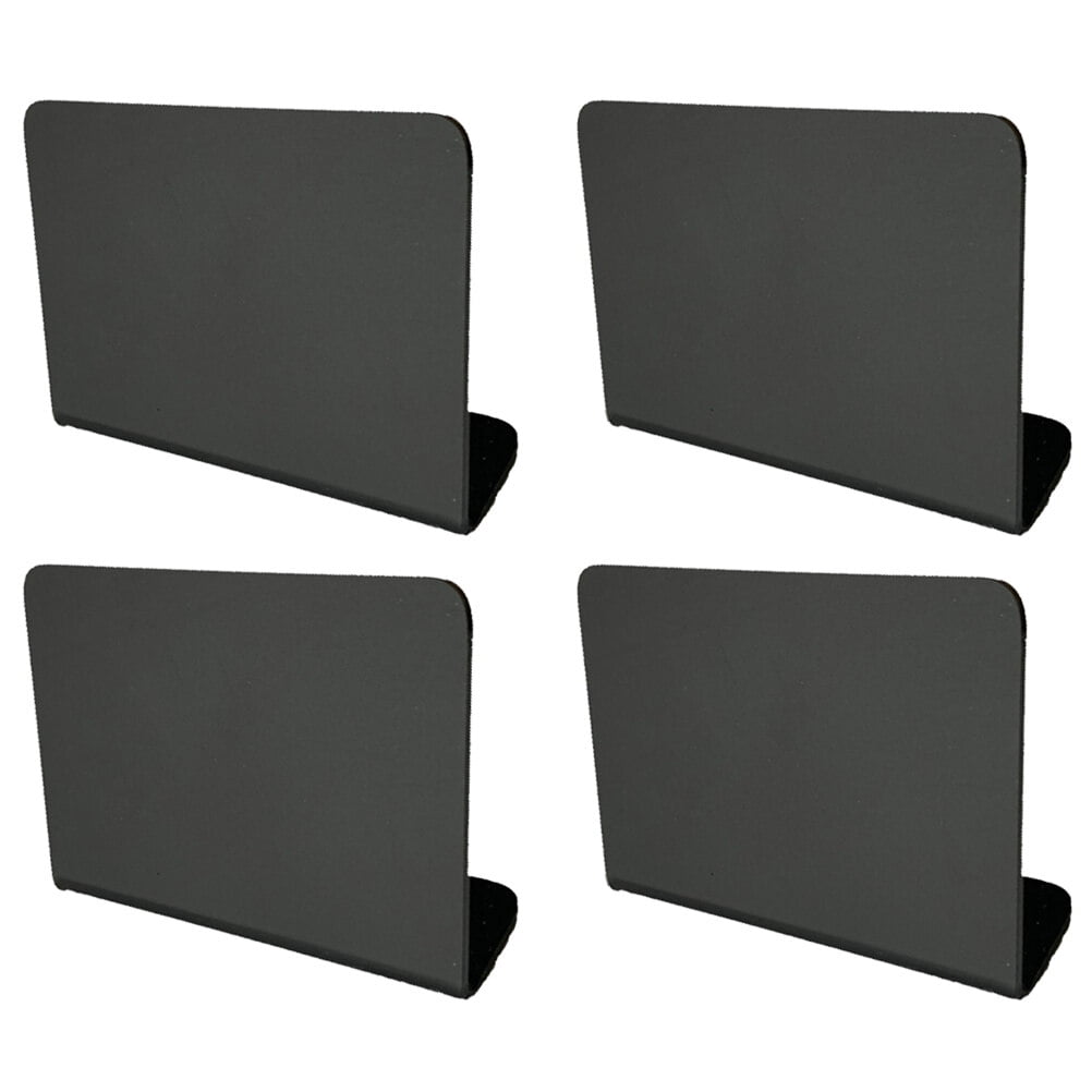 MLINS 4 Pcs Acrylic Blackboard Writing Chalkboard Whiteboard Display ...