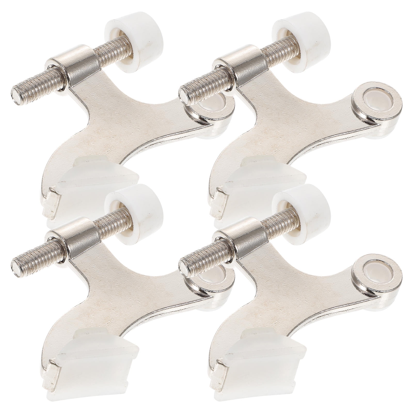 FELTECHELECTR 4Pcs Heavy Duty Hinge Door Stop Zinc Alloy with Rubber ...