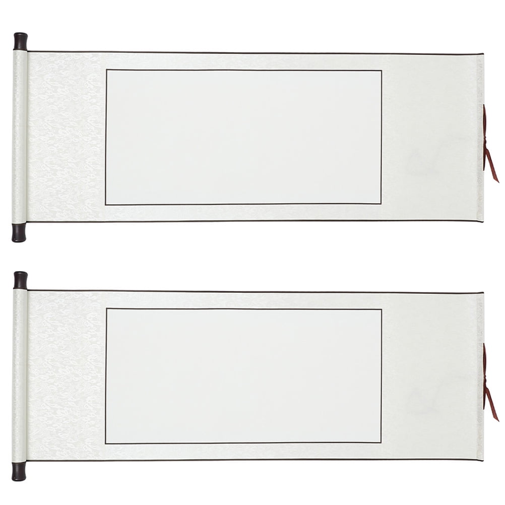 MLINS 4 Pcs Blank Calligraphy Paper Multi-function Blank Scroll Chinese ...