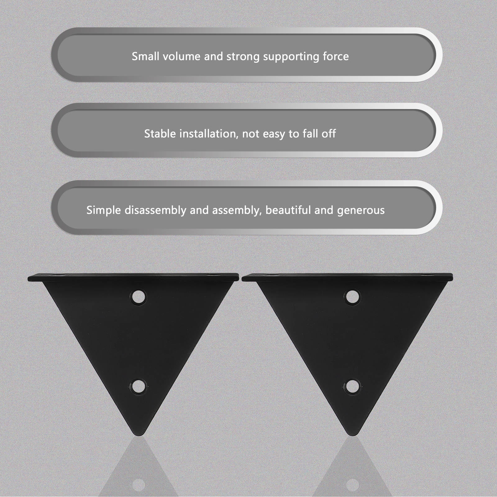 MLINS 4 Pcs Brackets for Shelves Wall Shelf French Cleat Angle ...