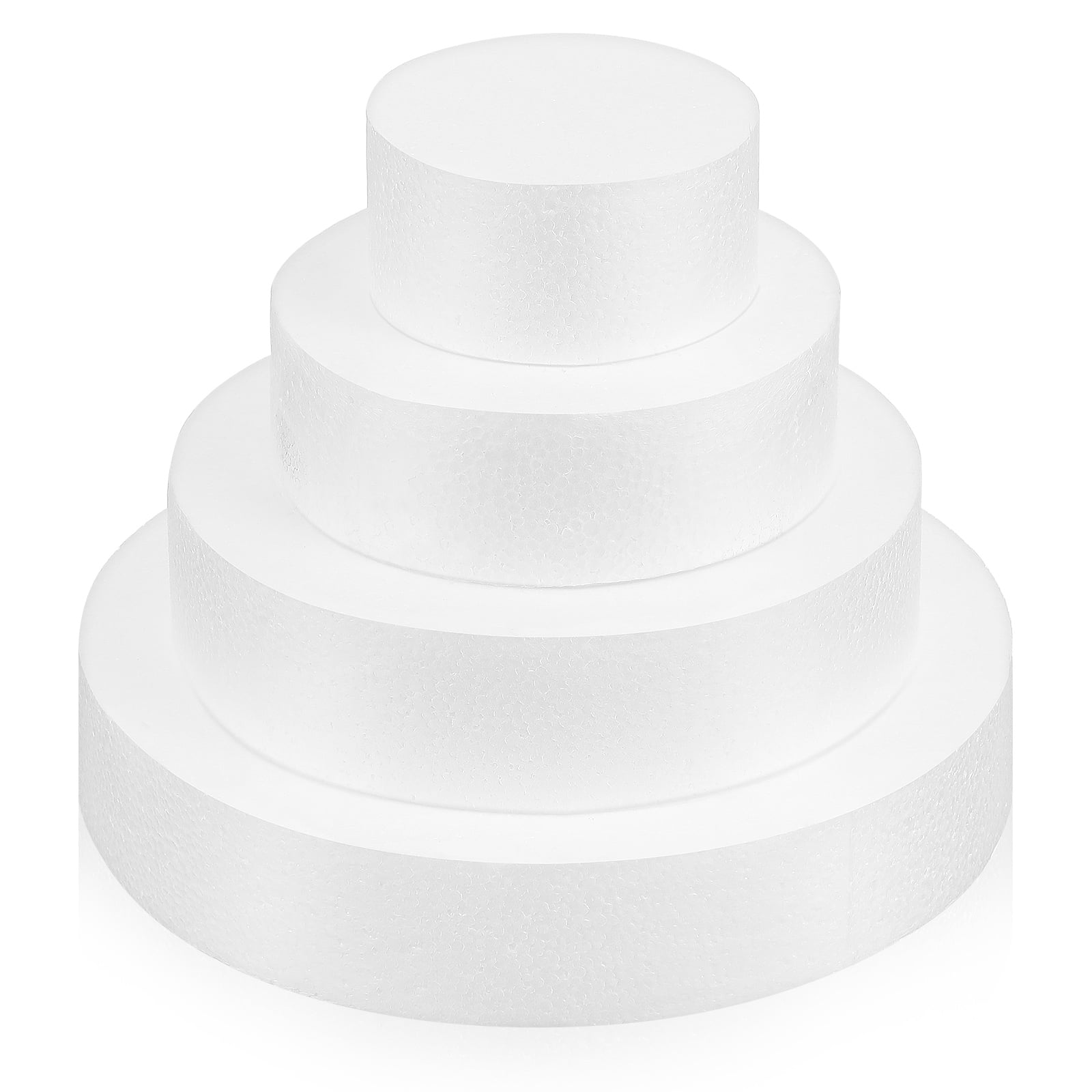 MLINS 4 Pcs Cakes Fake Cake Foam Cake Rounds Fake Wedding Cake Decors ...