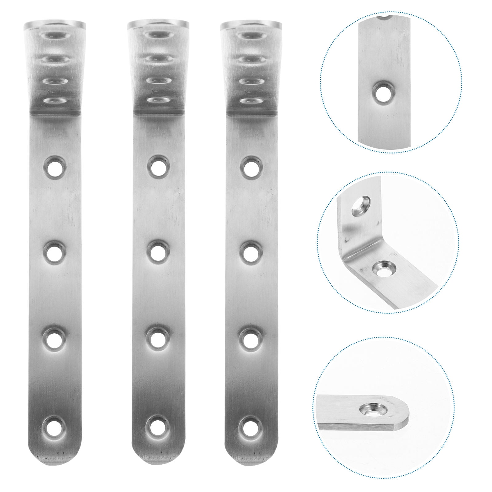 DINHEAROM Fixation Corner Braces Stainless Steel 4Pcs 4.9X4.9In ...