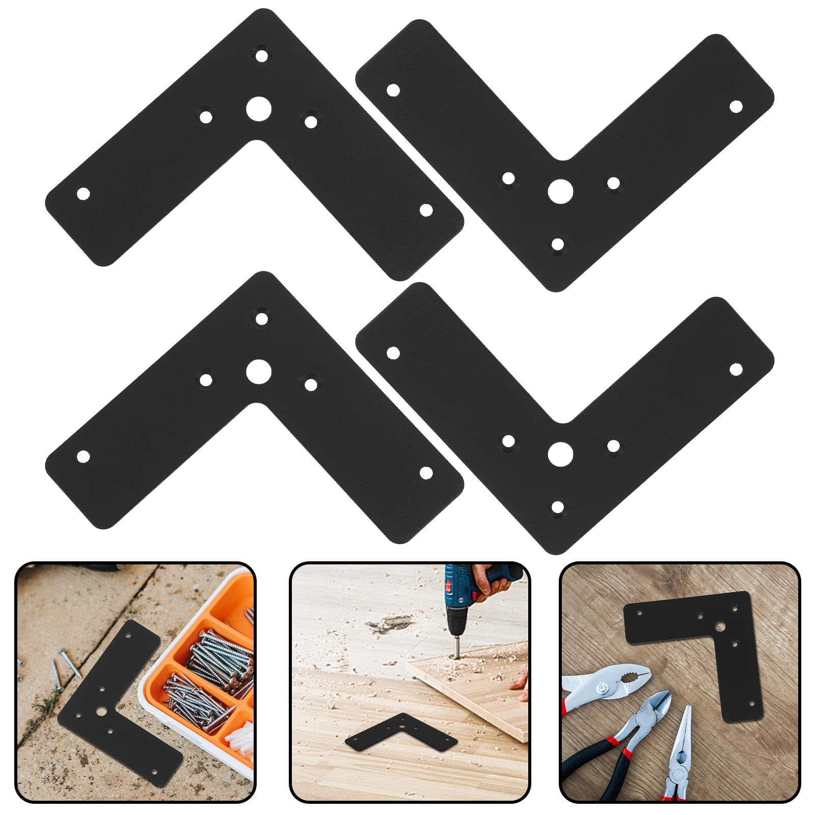 MLINS 4 Pcs Corner Brace Angle Bracket Fastener L-shaped Code - Walmart.com