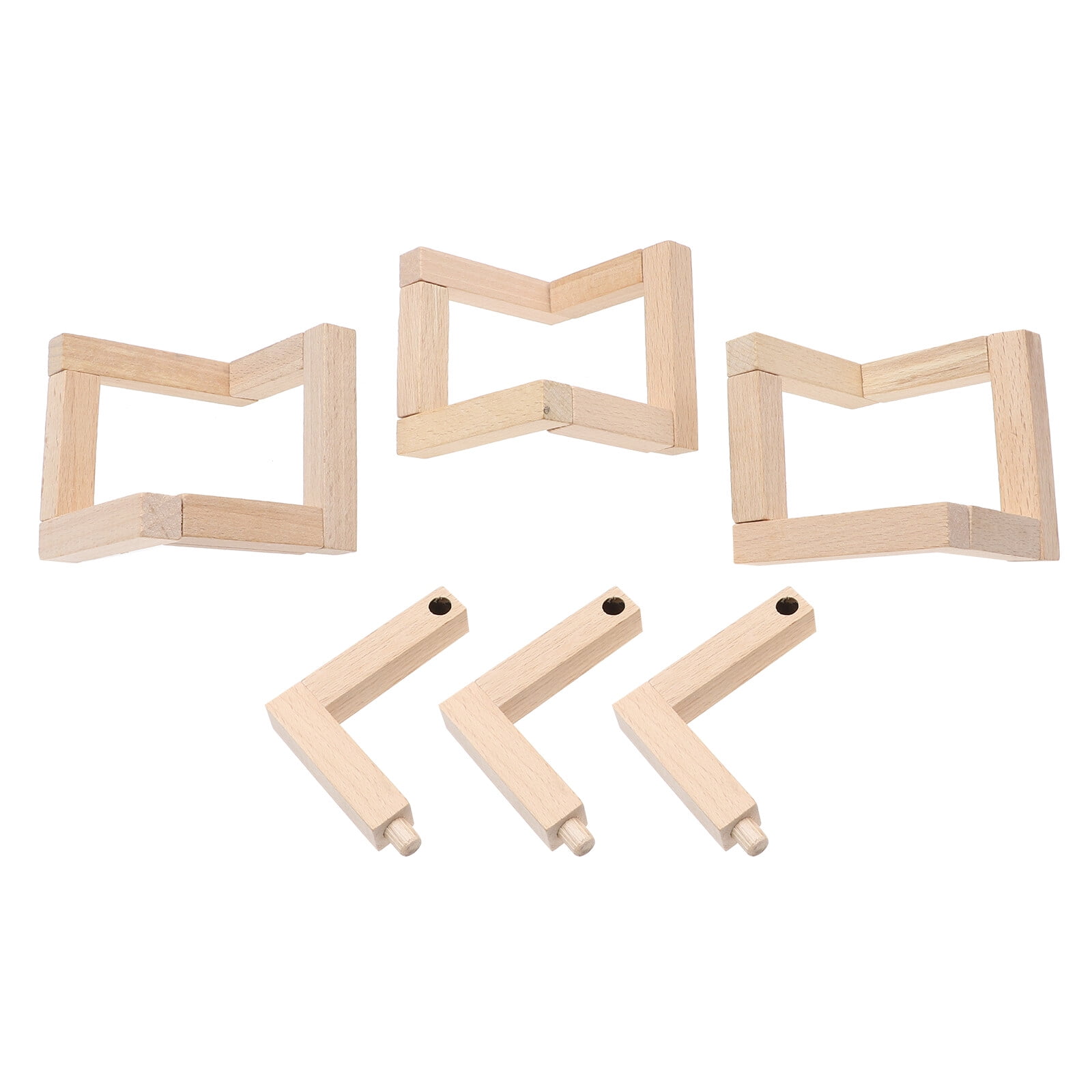 MLINS 4 Pcs Creative Solid Wood Lamp Holder Moon Lamps Travel Baby ...