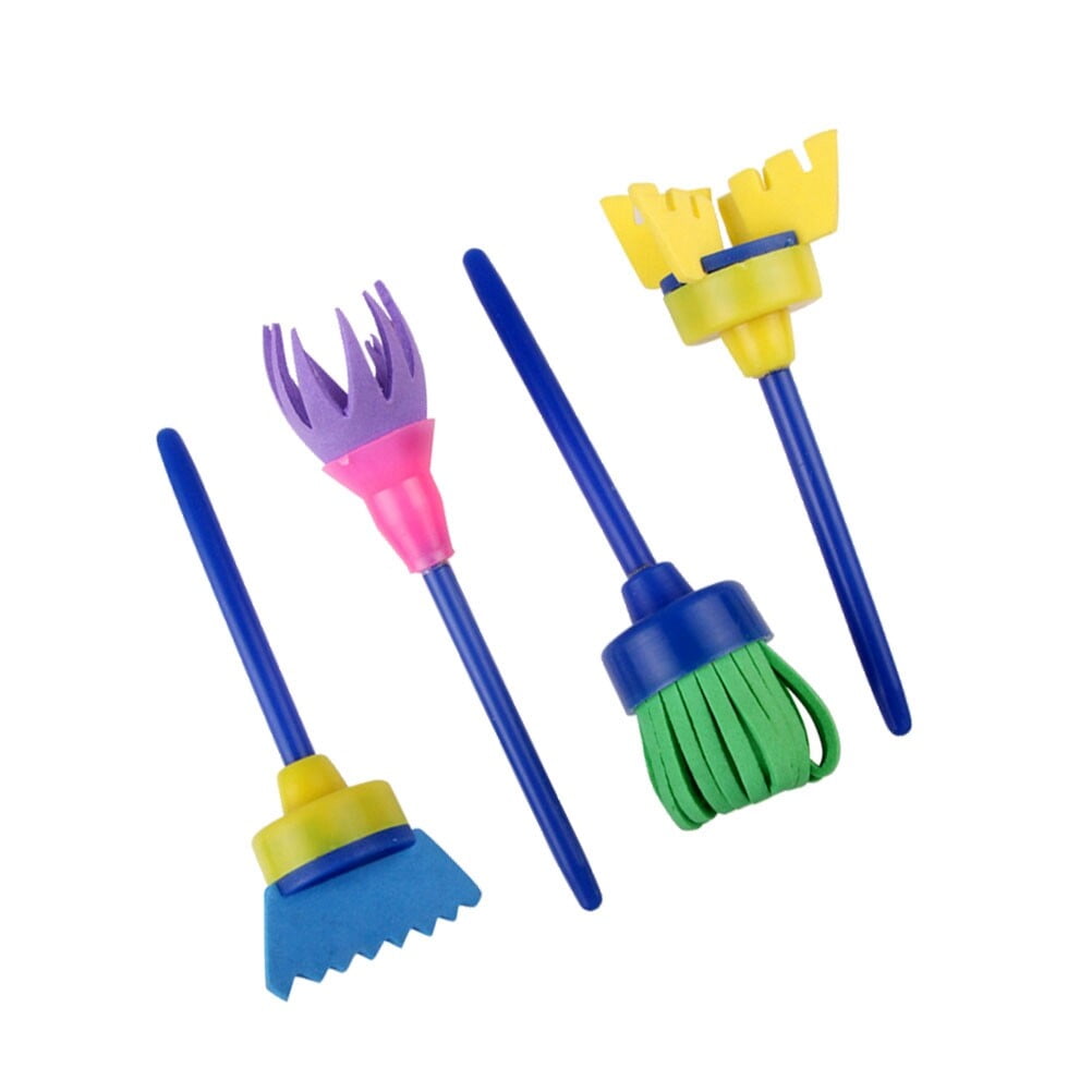 MLINS 4 Pcs DIY Sponge Painting Rollers Brayers Painting Rolls Set ...