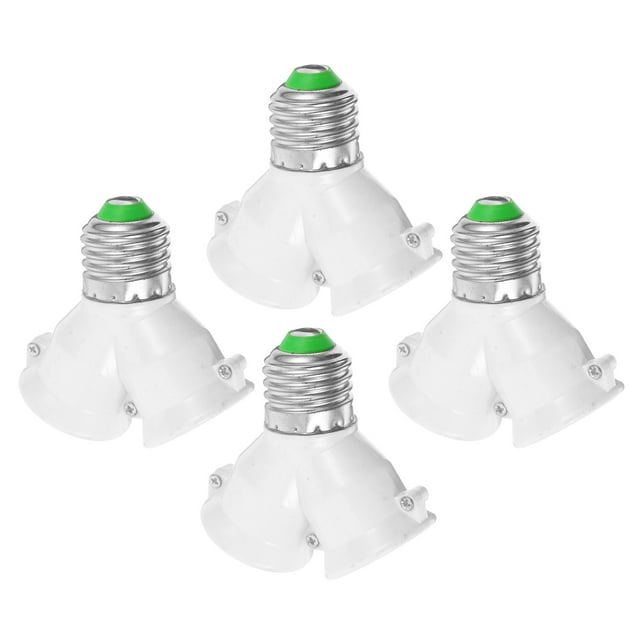 MLINS 4 Pcs Double Light Bulb Sockets Adapter Twin Sockets Adapter E27 ...