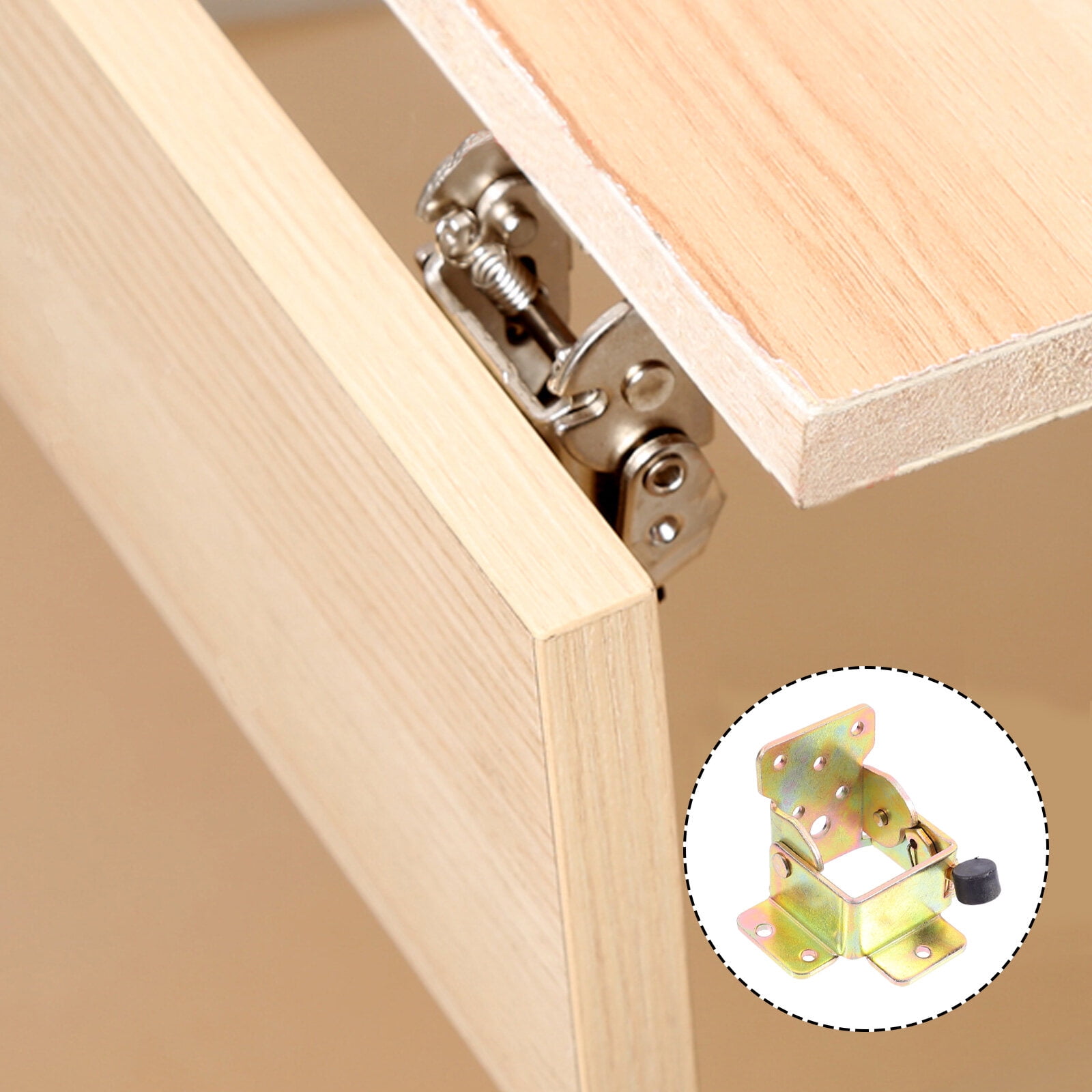 MLINS 4 Pcs Folding Brackets Practical Hinges Table Leg Space-saving ...