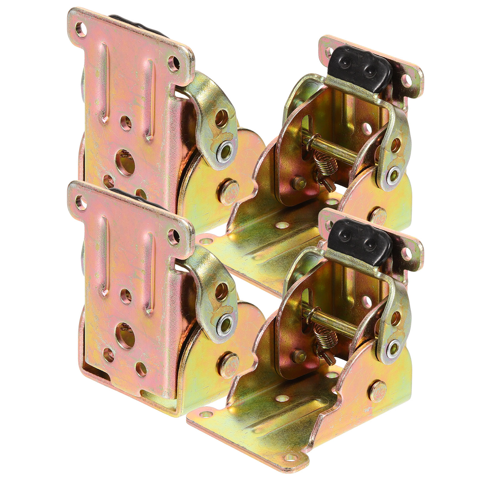 MLINS 4 Pcs Folding Brake Double Positive Hinges for Cabinet Doors Desk ...