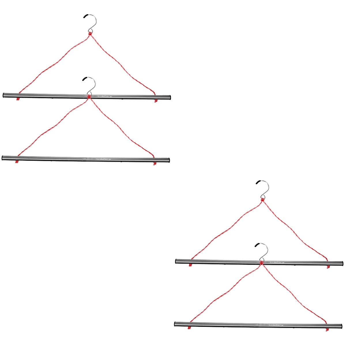 MLINS 4 Pcs Folding Clothes Hangers Outdoor Camping Hanging Racks ...