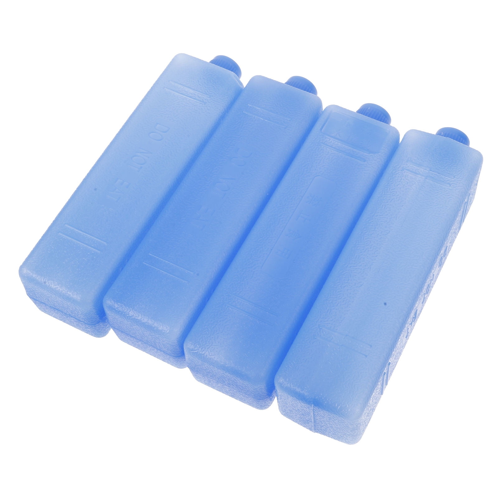 MLINS 4 Pcs Freezer Ice Case Blocks Coolers Lunch Chiller Cooling Blue ...