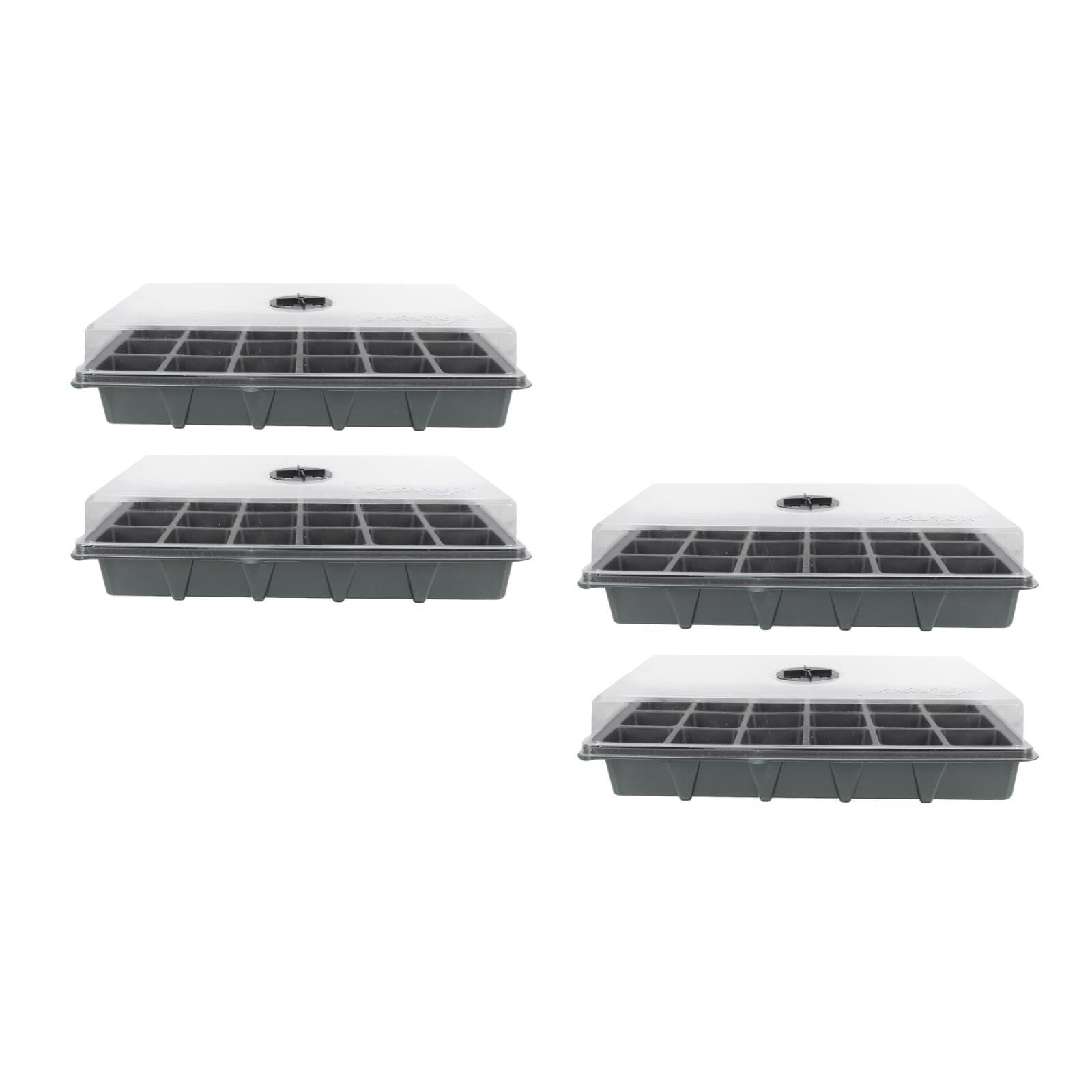 MLINS 4 Pcs Growth Germination Box Garden Plastic Nursery Tray ...