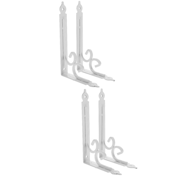 MLINS 4 Pcs Household Wall Angle Brackets Wall Mounted Corner Brackets ...