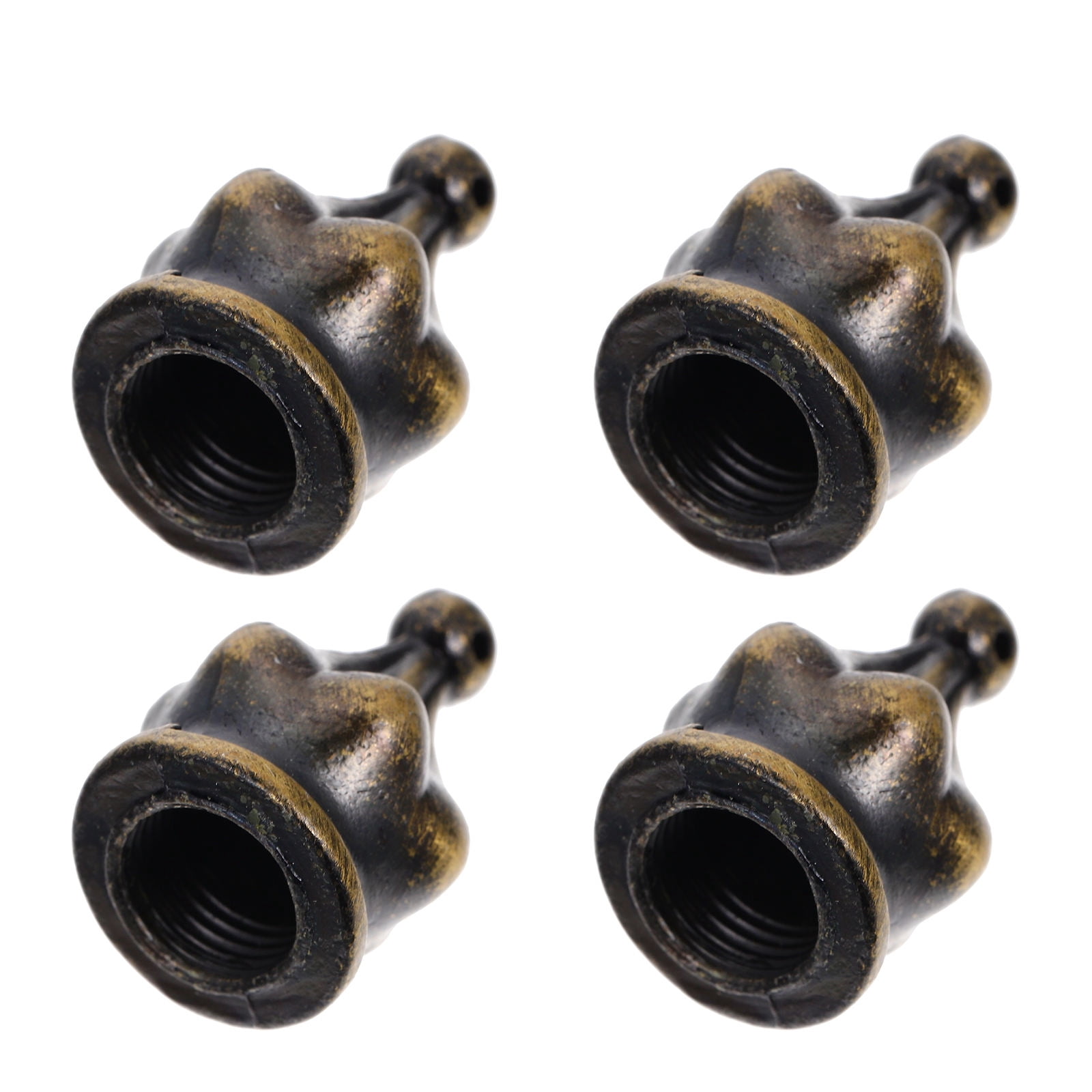 MLINS 4 Pcs Lamp Knob Replacement Metal Shade Finials Bronze Lampshade ...