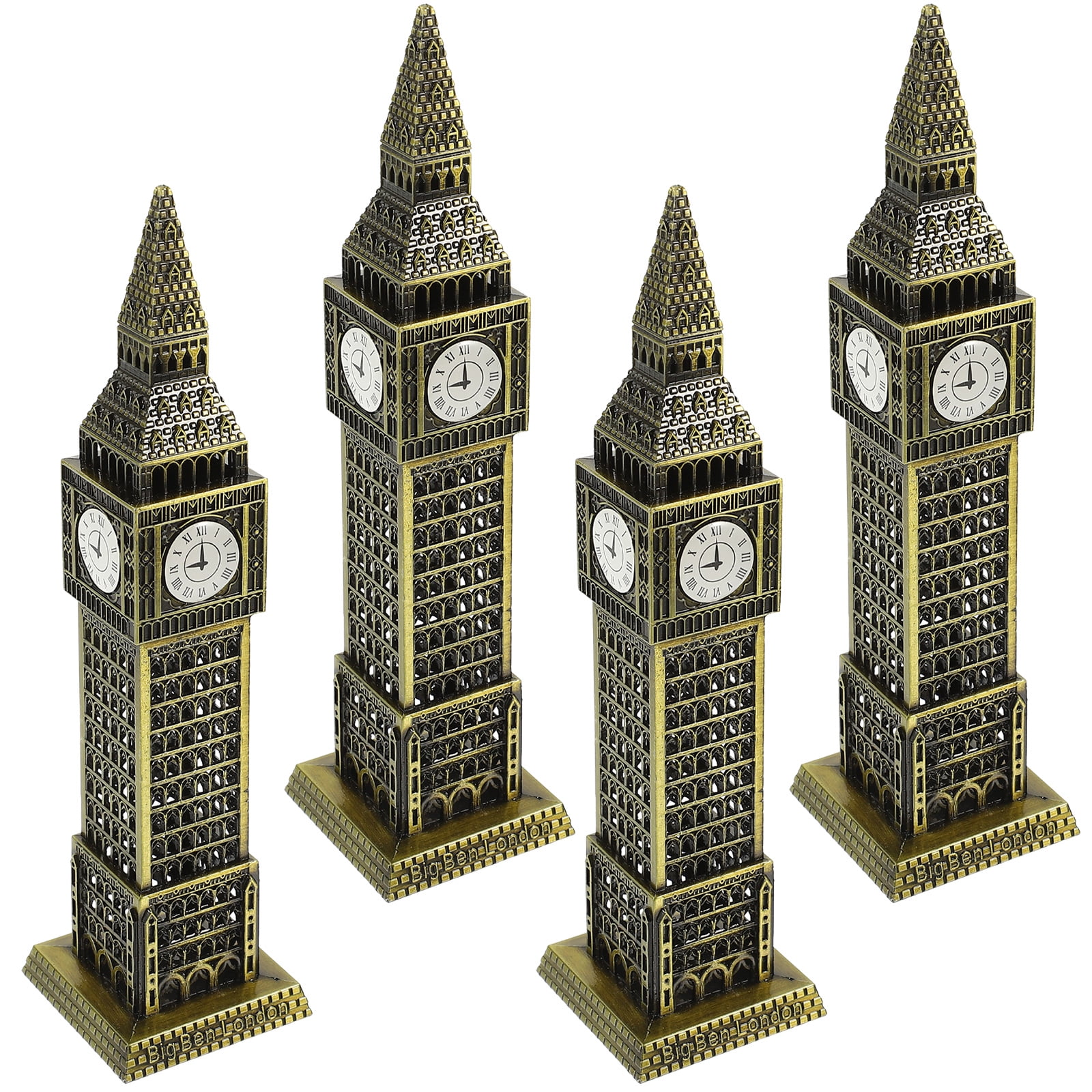 MLINS 4 Pcs London Big Ben Space Room Decor Real Clock Tower Statue ...