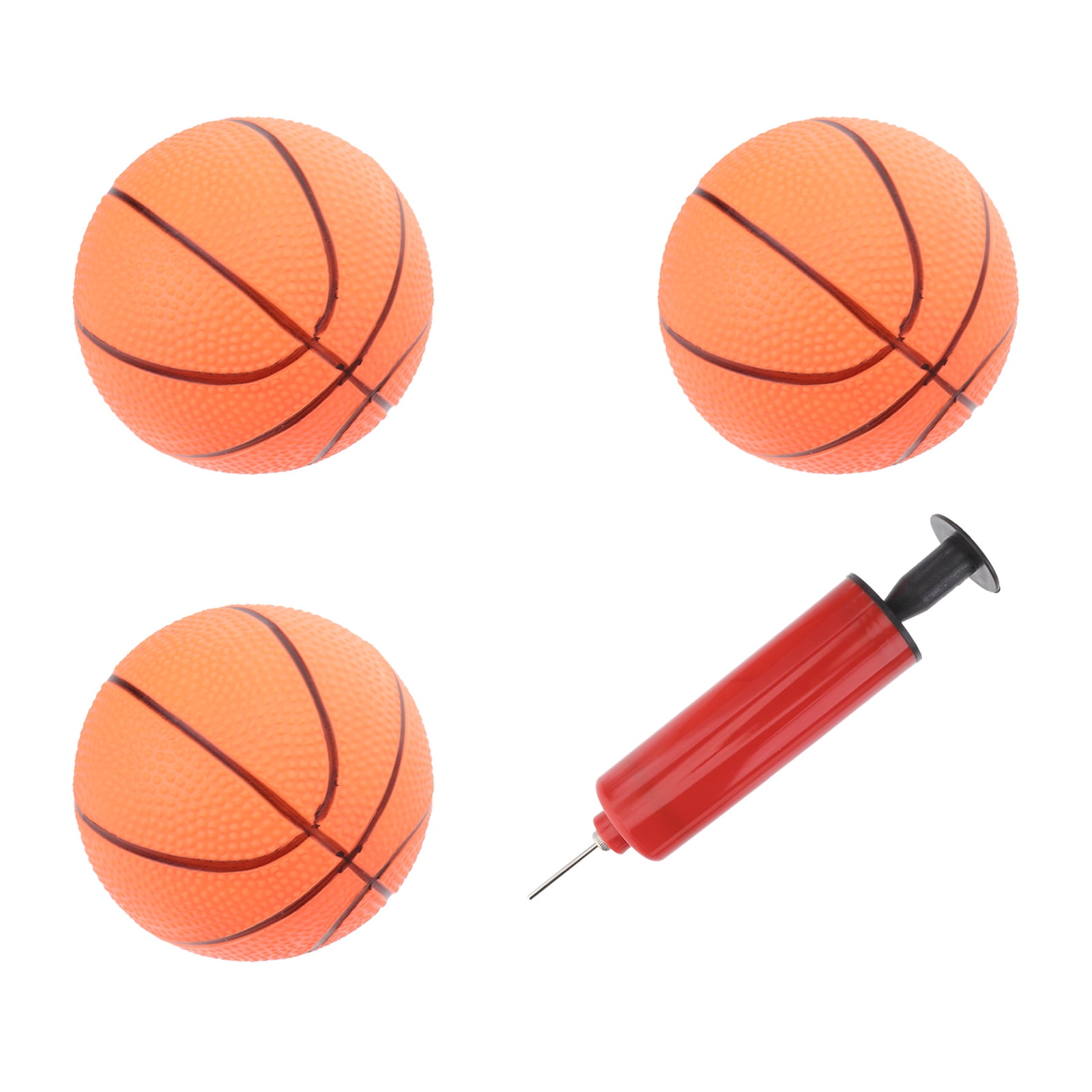 MLINS 4 Pcs Mini Bouncy Basketball Inflatable Set Balls Basketballs for ...