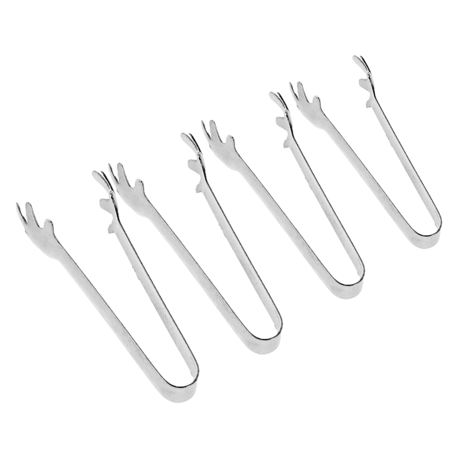 MLINS 4 Pcs Mini Bread Tong for Kids Desktop Ornament Child Silver ...