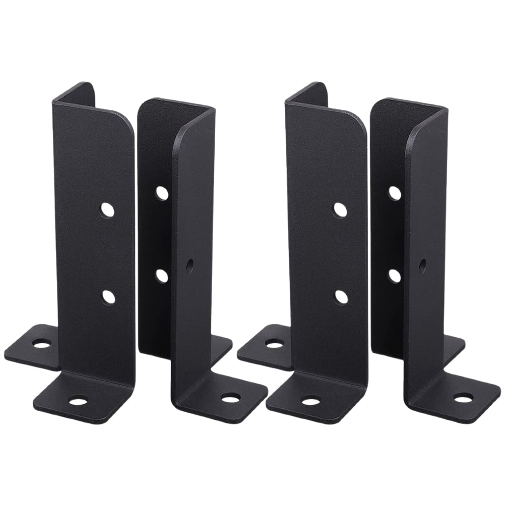 MLINS 4 Pcs Patio Post Fixing Bracket Pergola Fence Kit Mailbox ...