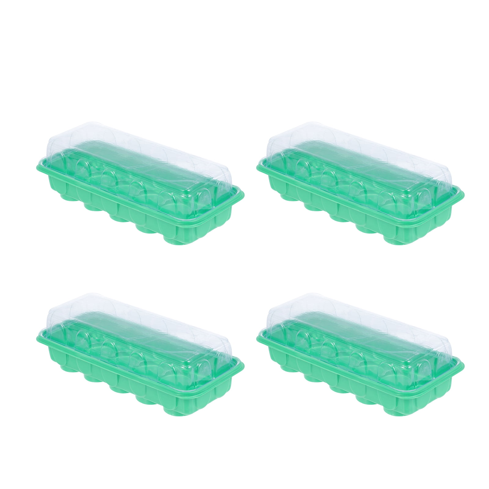 MLINS 4 Pcs Plant Germination Boxes Greenhouse Planting Tray Saucer ...