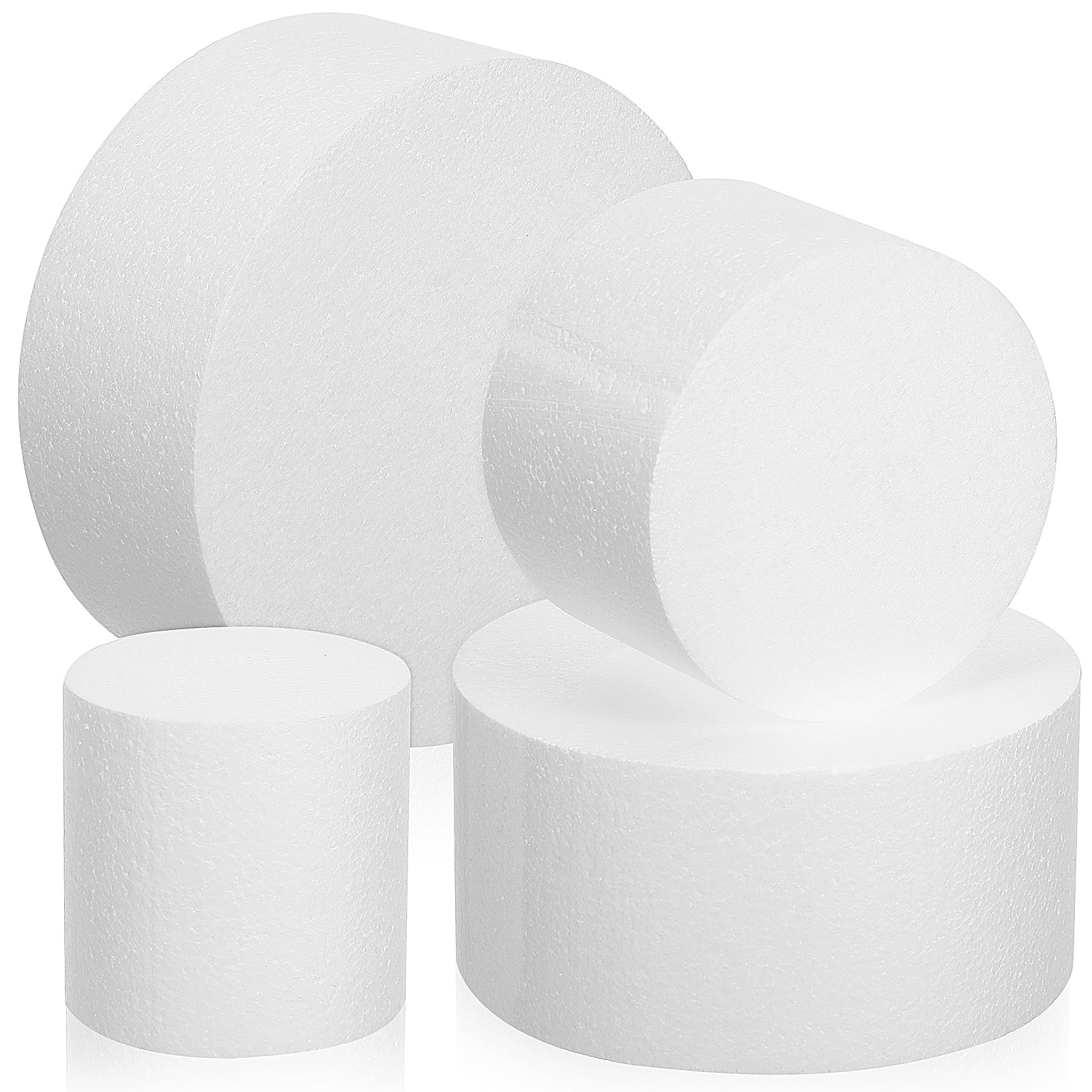 MLINS 4 Pcs Polystyrene Cake Dummies Extra Large Foam Mold Baby ...