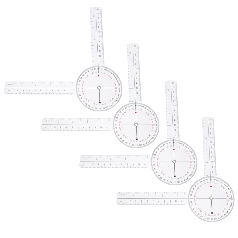 MLINS 4 Pcs Quilting Rulers Angle Ruler Easy to Use Protractor 20.5X8CM ...