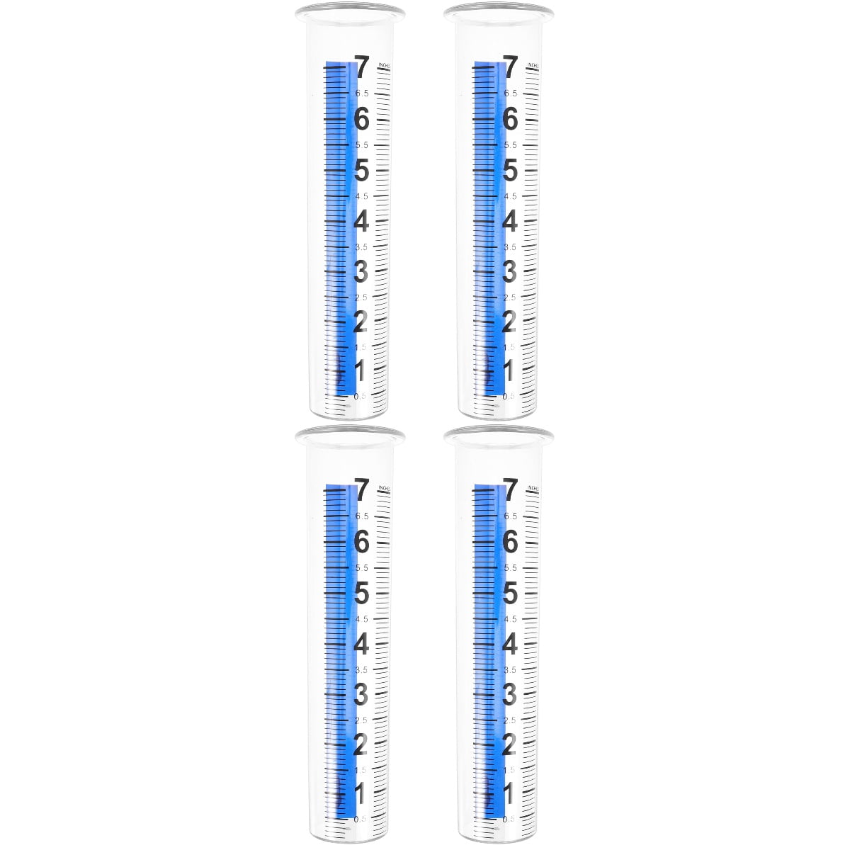 MLINS 4 Pcs Rain Measuring Tube Plastic Rain Gauge Rain Measuring Tool ...