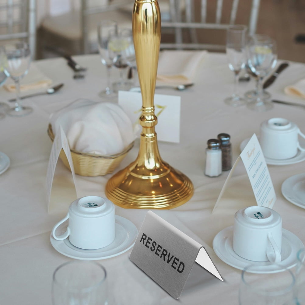 MLINS 4 Pcs Reservation Signs for Chairs Reserved Table Black Chalk ...