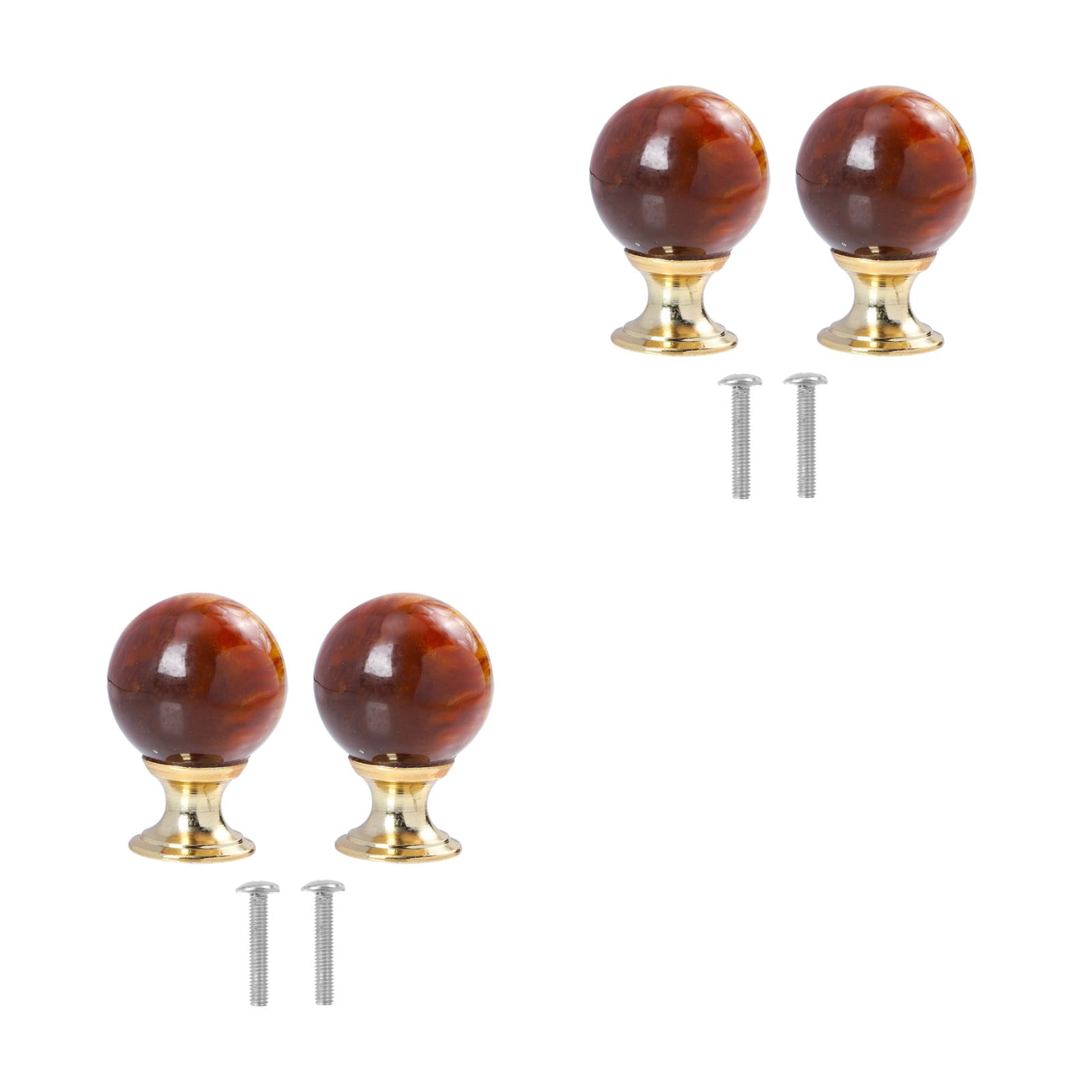 MLINS 4 Pcs Round Drawer Knobs Vintage Cabinet Drawer Pull Handles ...