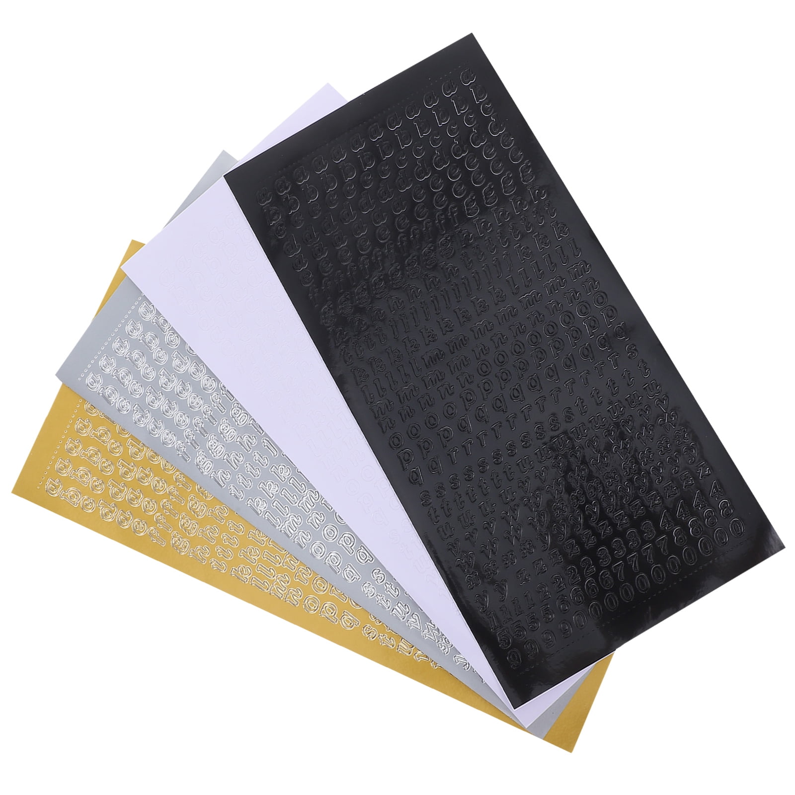 MLINS 4 Pcs Scrapbook Letter Stickers Cursive Cute Pencil Case Making ...