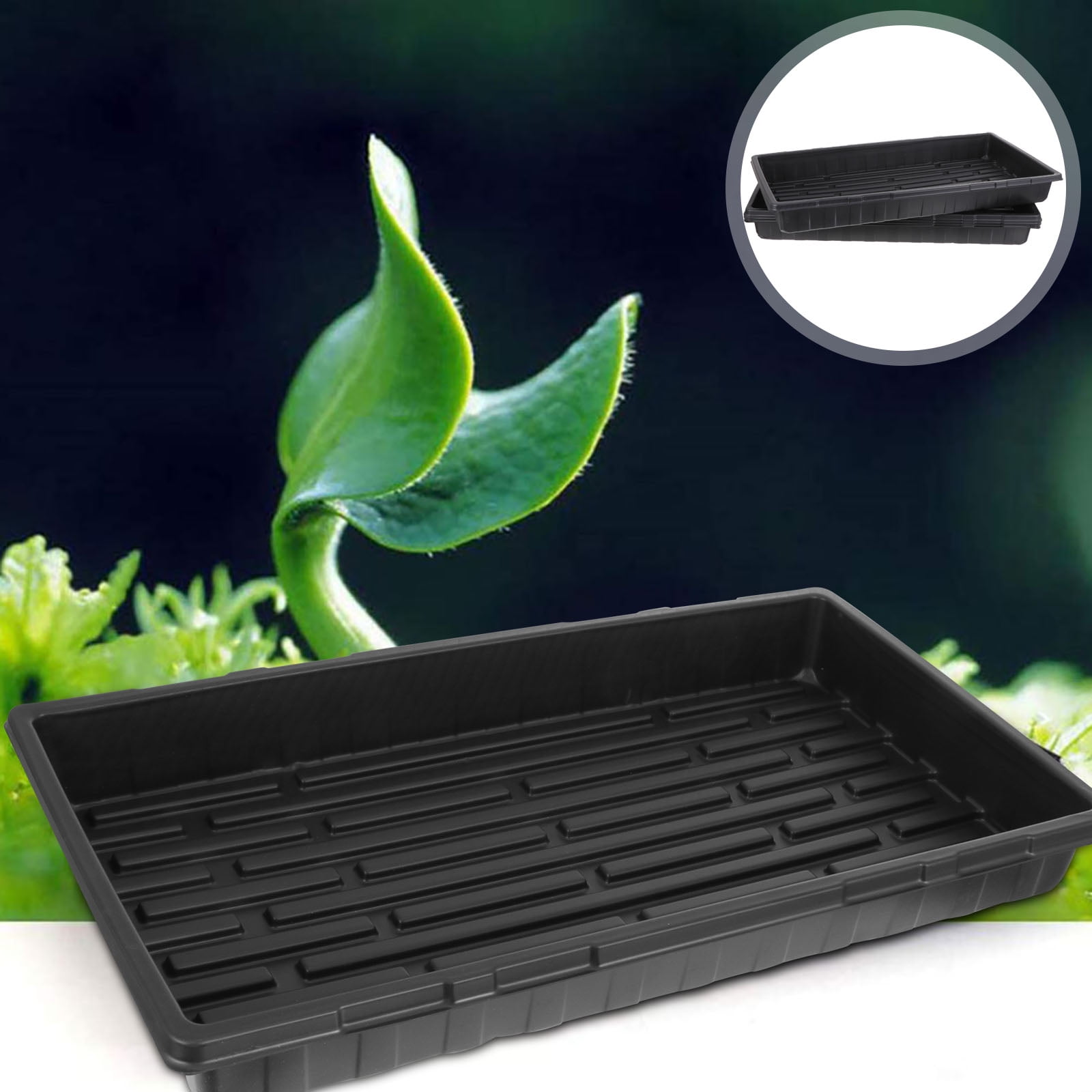 MLINS 4 Pcs Seeding Tray Seedling Pots for Plants Growing Trays ...