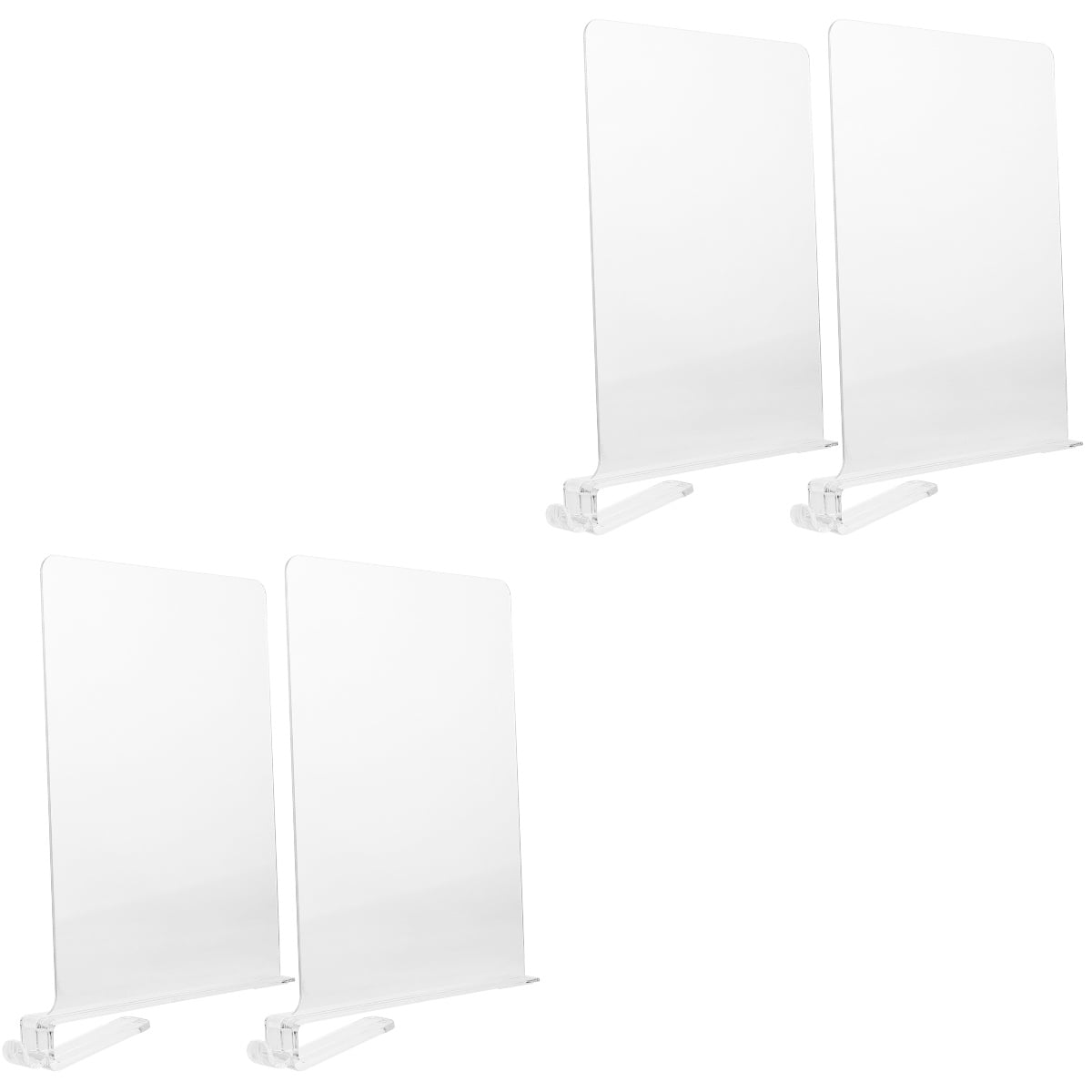 MLINS 4 Pcs Shelf Dividers Book Shelf Divider Cabinet Divider Closet ...
